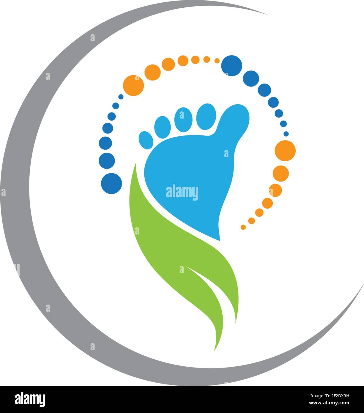 Foot therapist logo vector icon Stock Vector Image & Art - Alamy