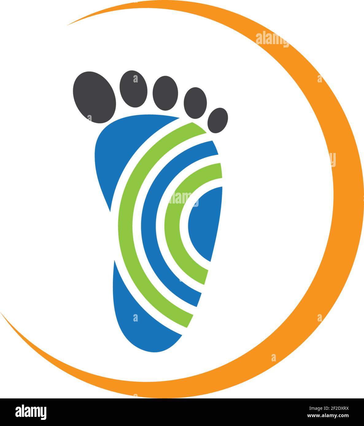 Foot therapist logo vector icon Stock Vector Image & Art - Alamy