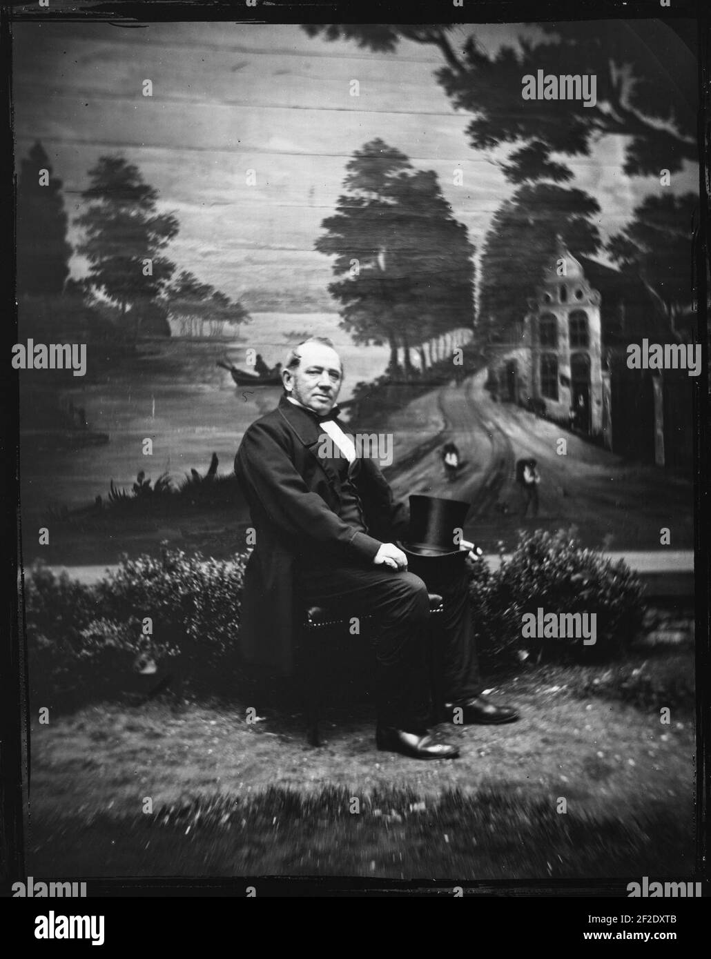 Portret van Johan Jacob Bart (1813-1864), scheepsgezagvoerder (max res ...