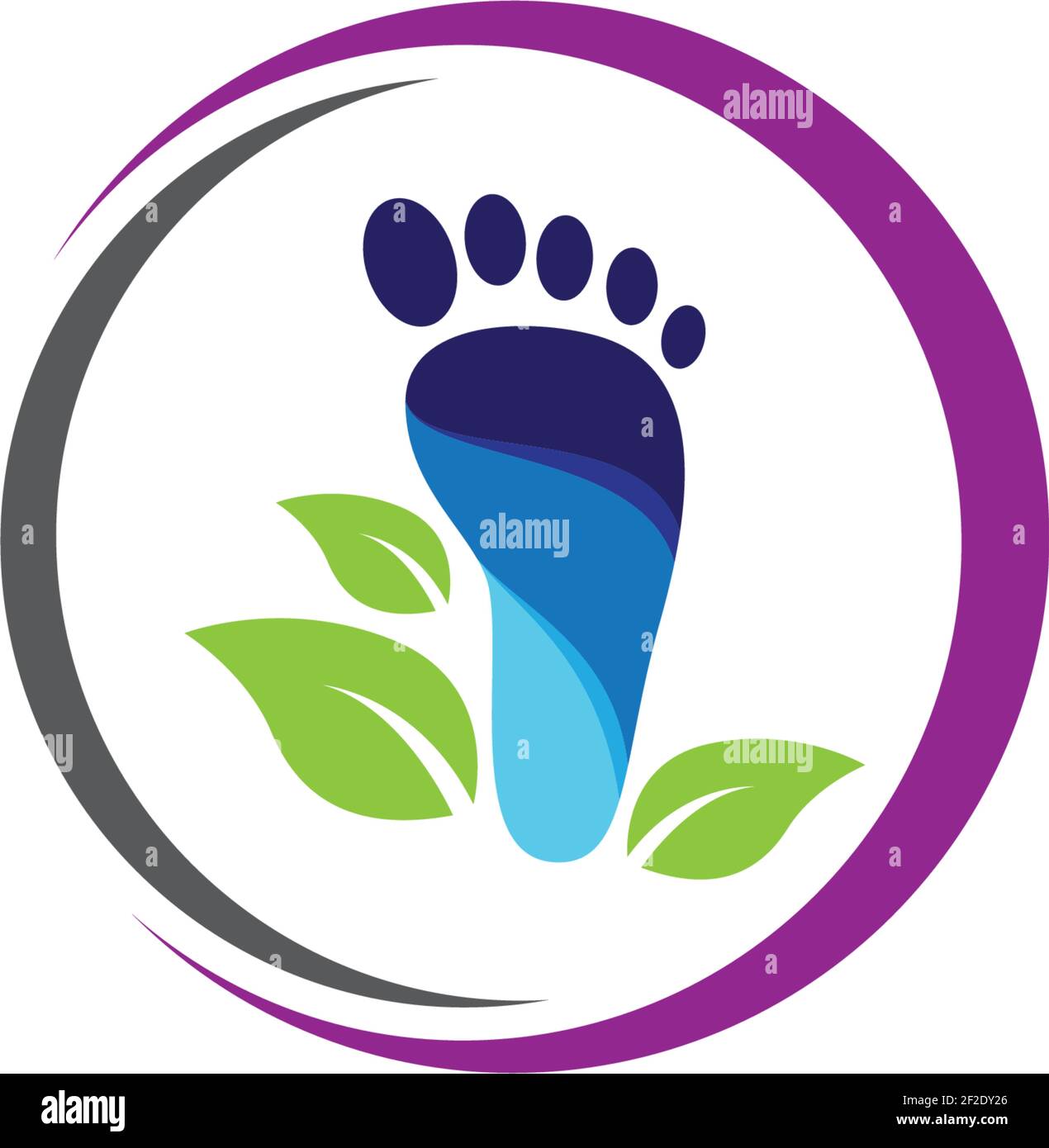 Foot therapist logo vector icon Stock Vector Image & Art - Alamy