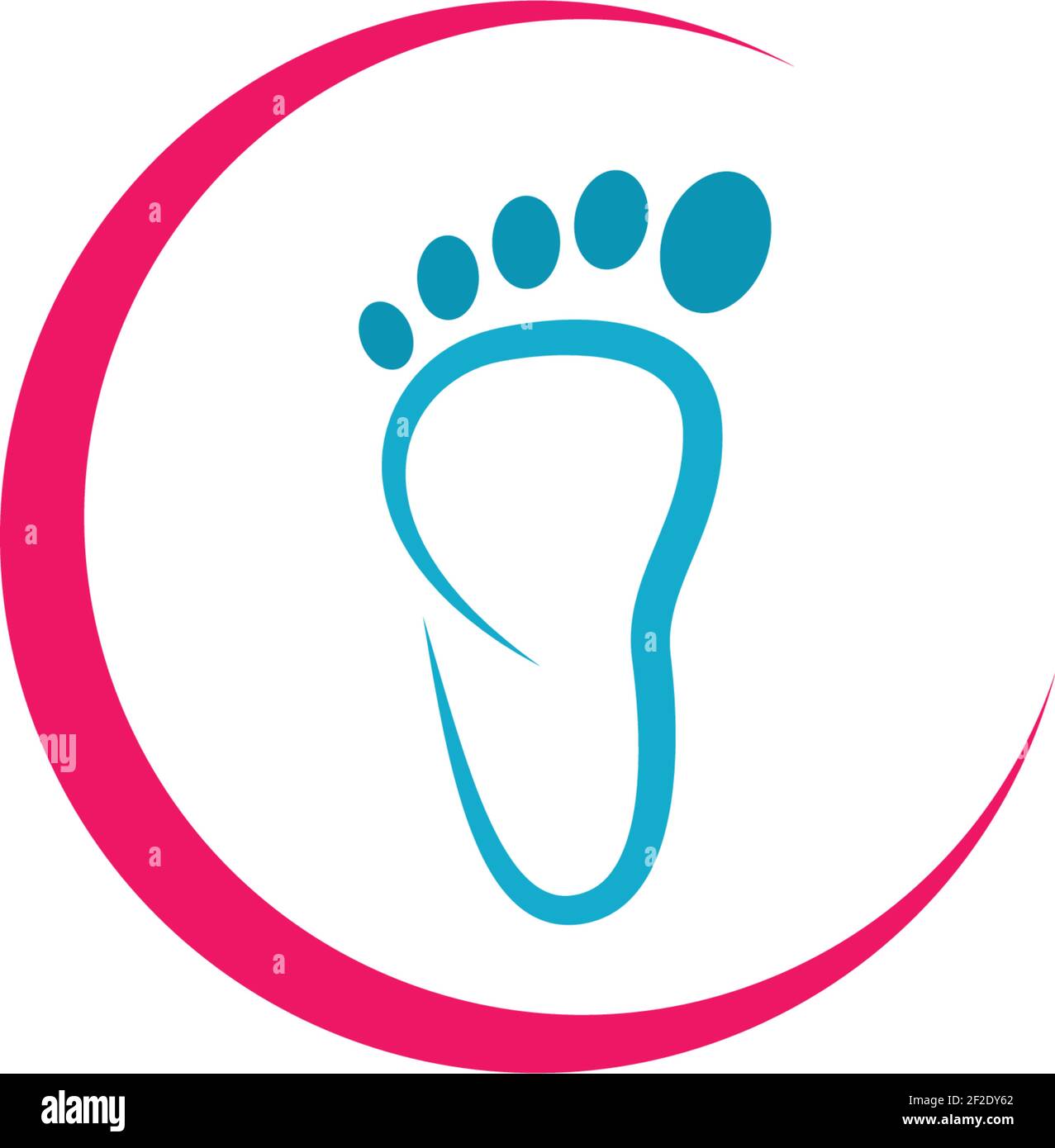 Foot therapist logo vector icon Stock Vector Image & Art - Alamy