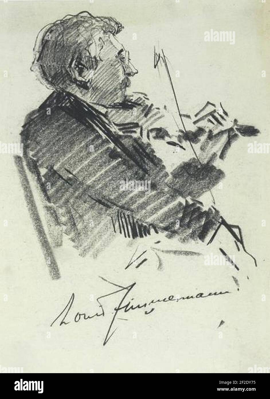 Portret van Louis Zimmerman (1873-1954 Stock Photo - Alamy