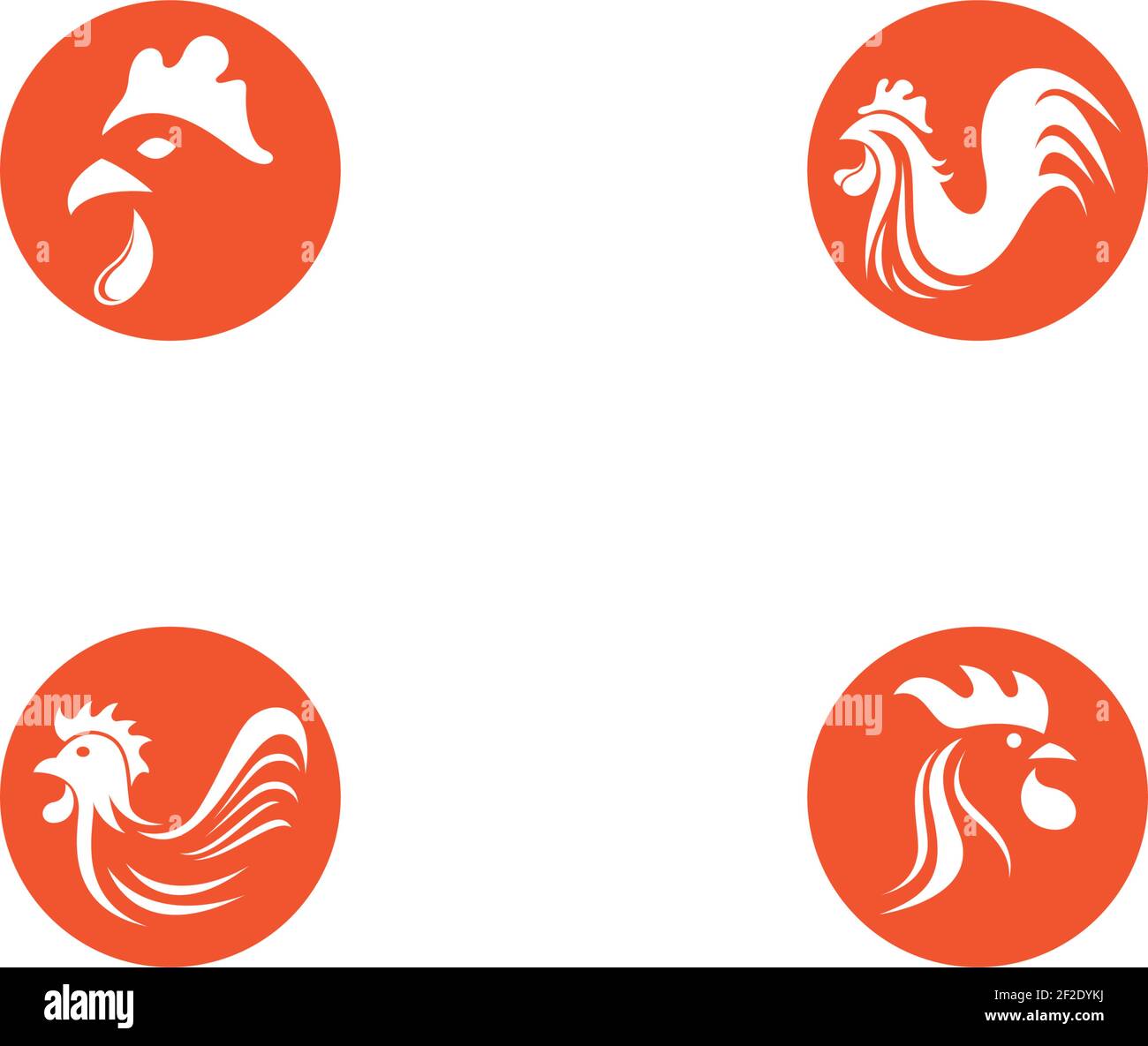 Rooster logo template vector icon illustration Stock Vector Image & Art ...
