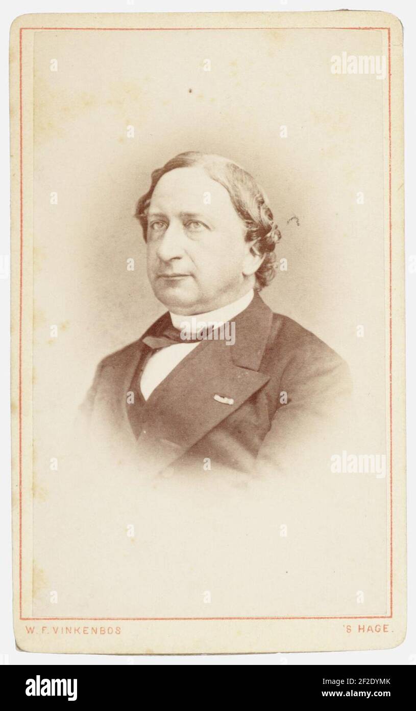 Portret van Rutger Jan Schimmelpenninck (1821-1893) door W.F. Vinkenbos ...