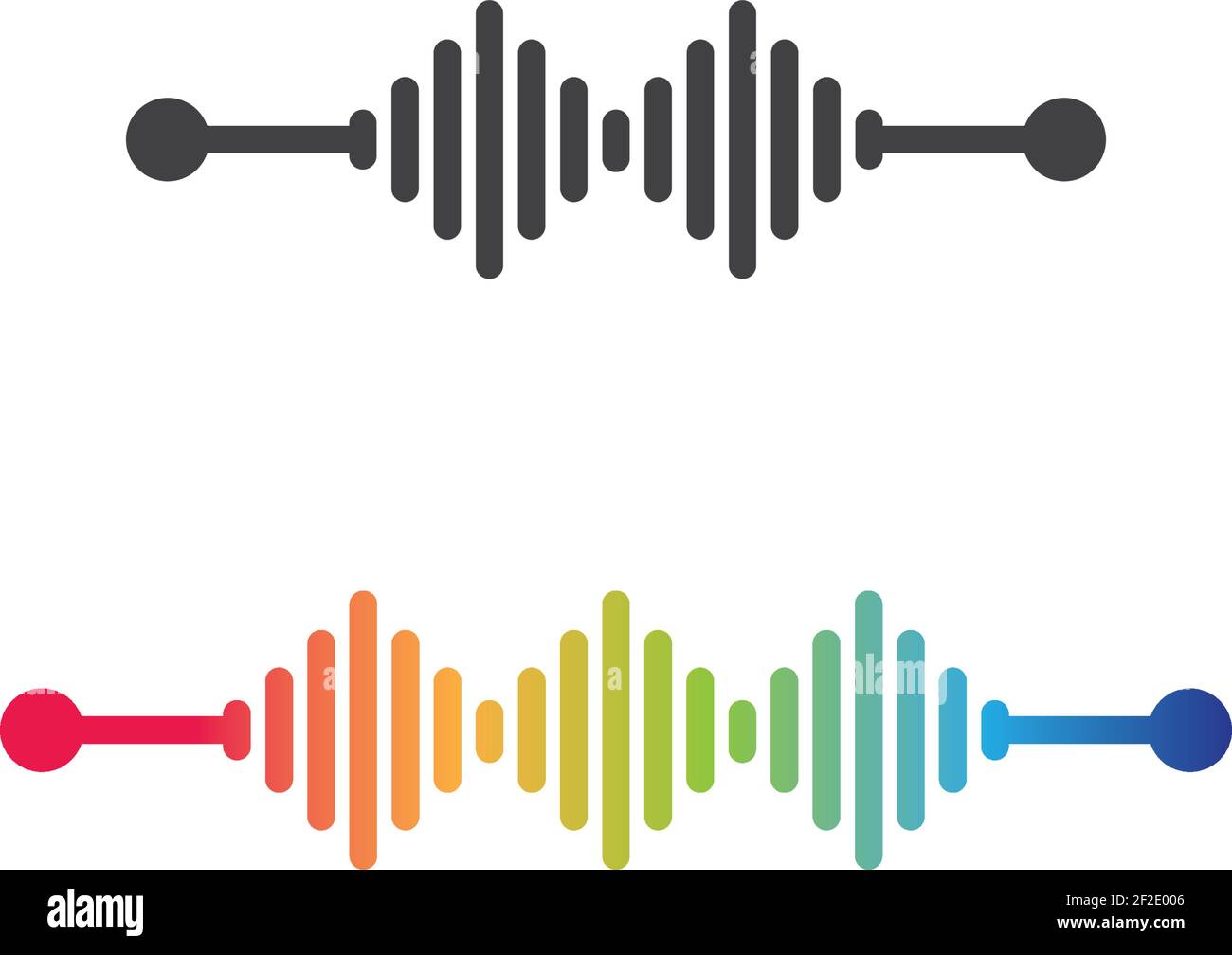 Sound wave logo template vector icon illustration Stock Vector Image ...