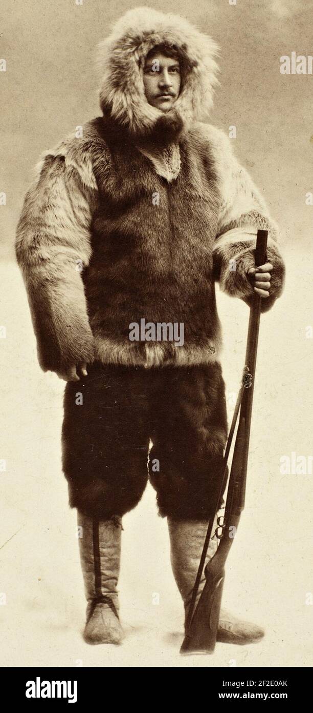 Portrett av Eivind Astrup, ca 1893 (crop Stock Photo - Alamy