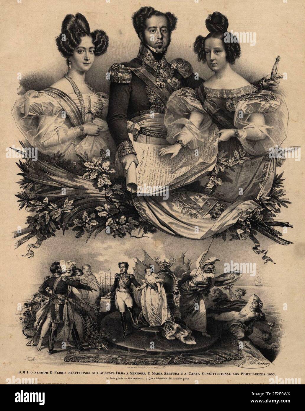 Portuguese Constitution of 1826 Stock Photo - Alamy