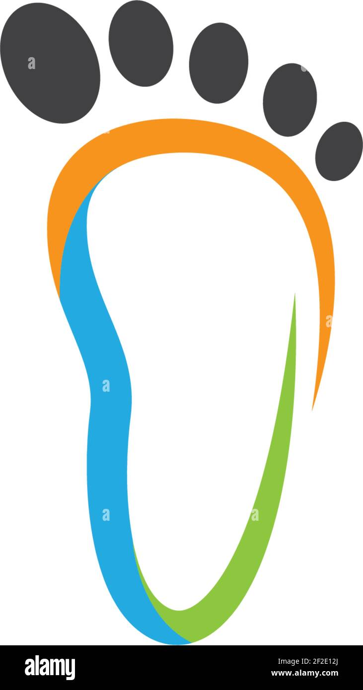 Foot therapist logo vector icon illustration Stock Vector Image & Art ...