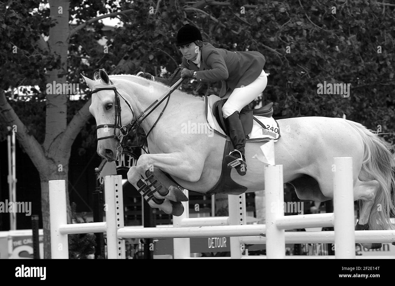 CSIO Masters, Spruce Meadows, September 2000, Elise Haas (USA) riding ...