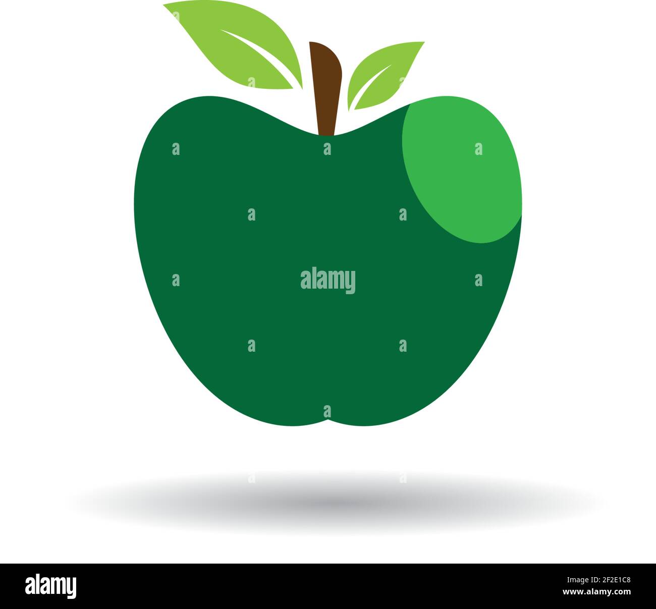 Apple logo template vector icon illustration design Stock Vector Image ...