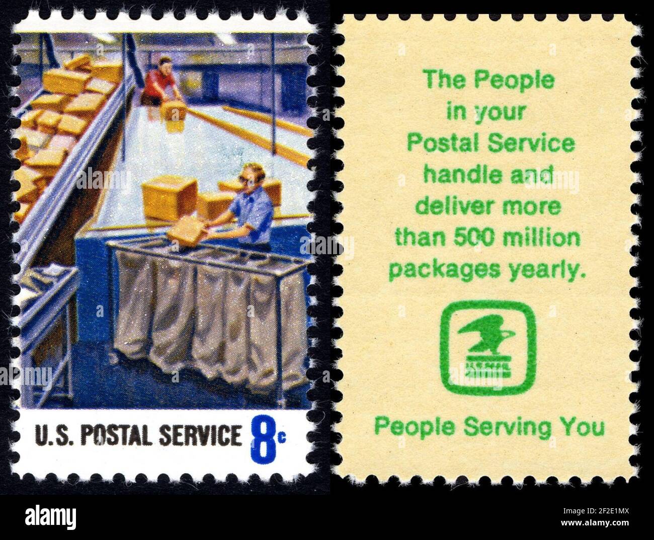 Postal Service Employees - Parcel Post Sorting - 8c 1973 issue U.S ...