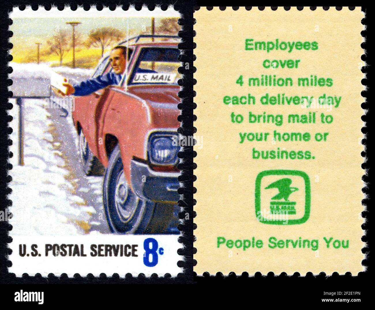 Postal Service Employees - Rural Mail Delivery - 8c 1973 issue U.S ...