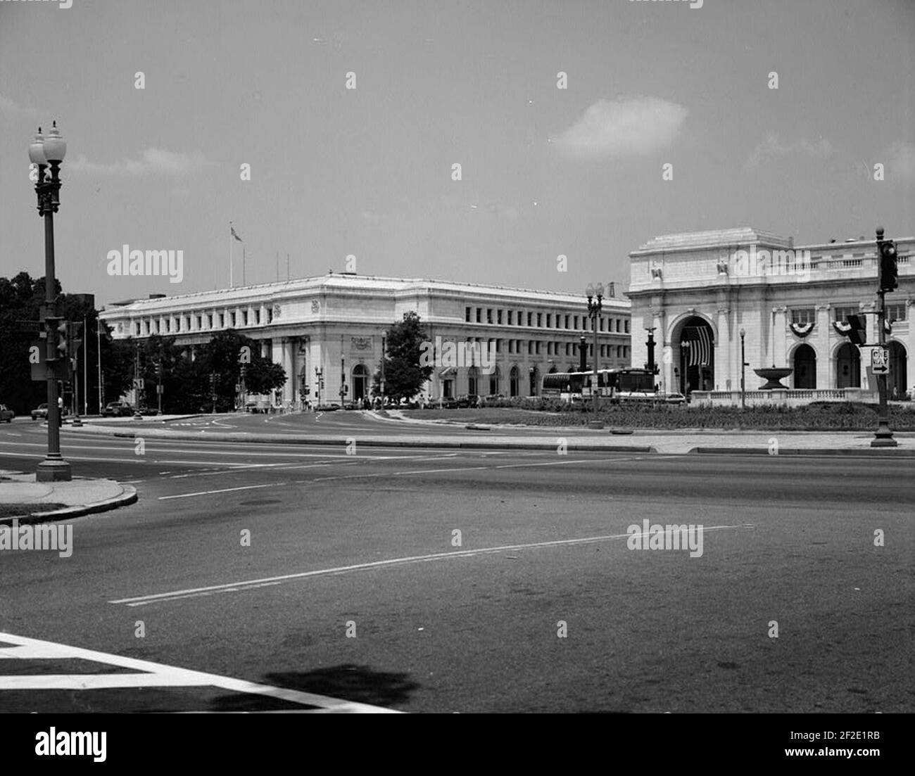Postal Square Building from Columbus Circle HABS 1989 Stock Photo - Alamy