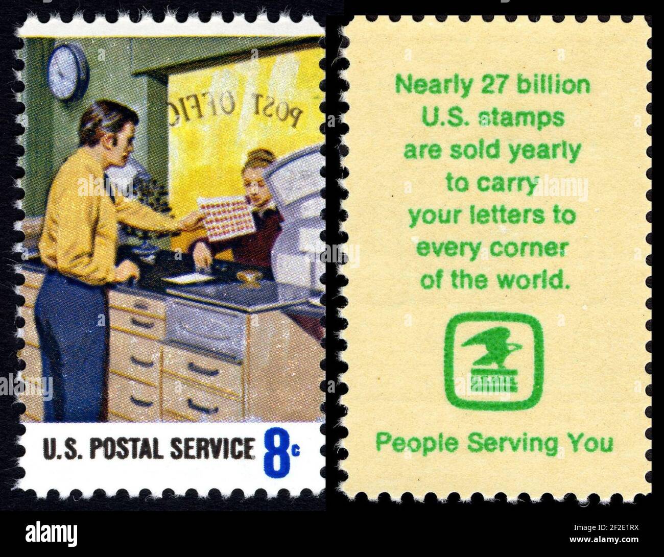 Postal Service Employees - Stamp Counter - 8c 1973 issue U.S. stamp ...