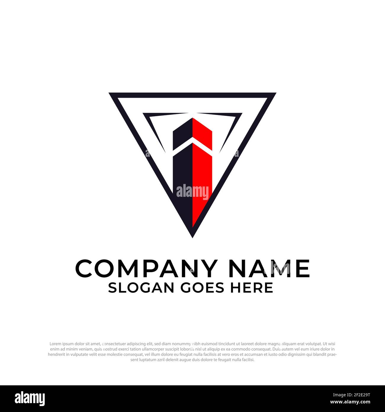 initial letter I town apartment logo design, best for building and ...