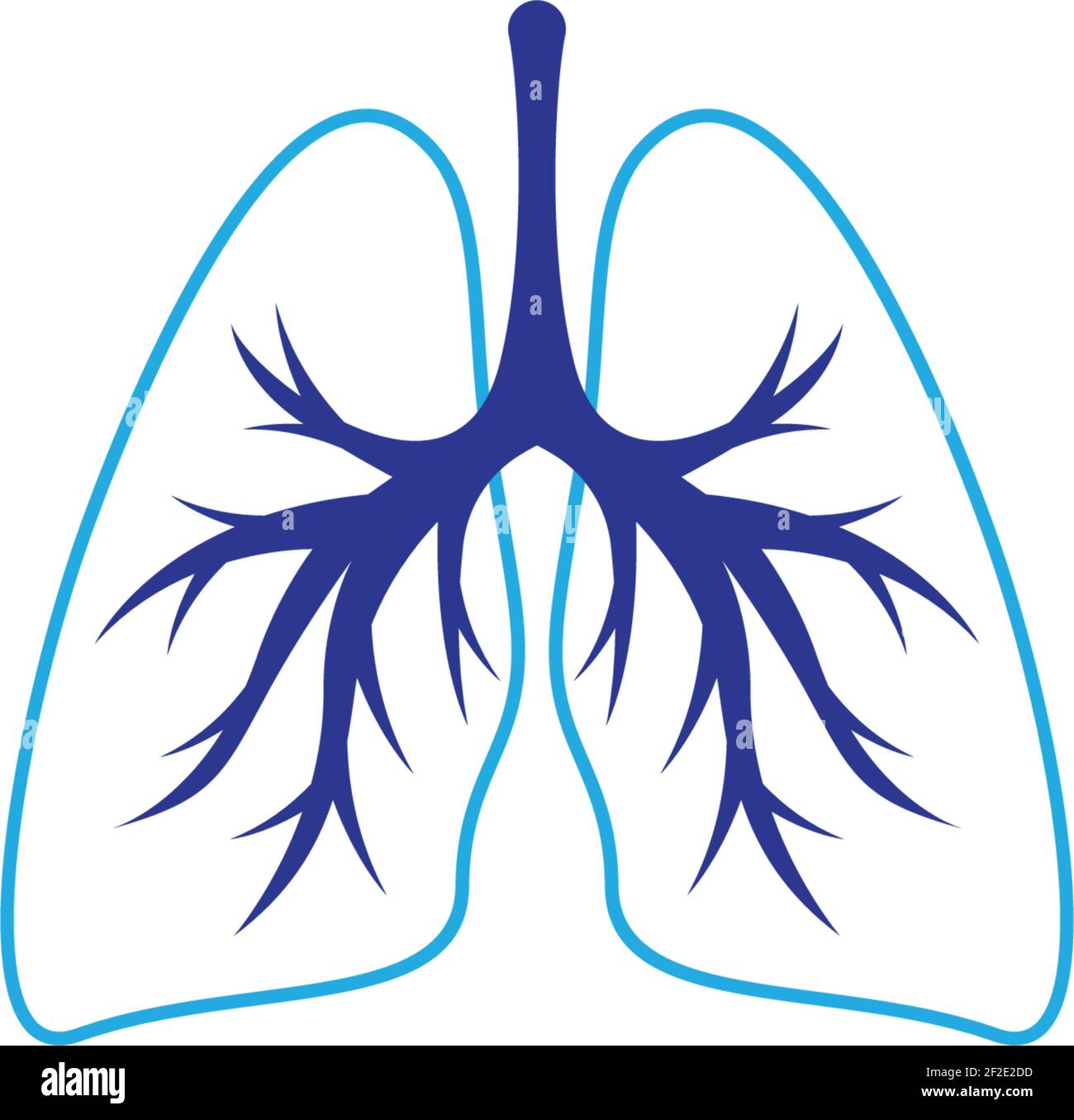 Lung logo template vector icon illustration design Stock Vector Image ...
