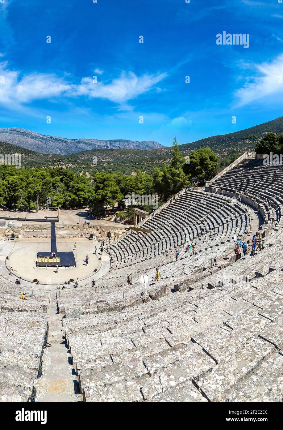 Epidavros theater seats hi-res stock photography and images - Alamy