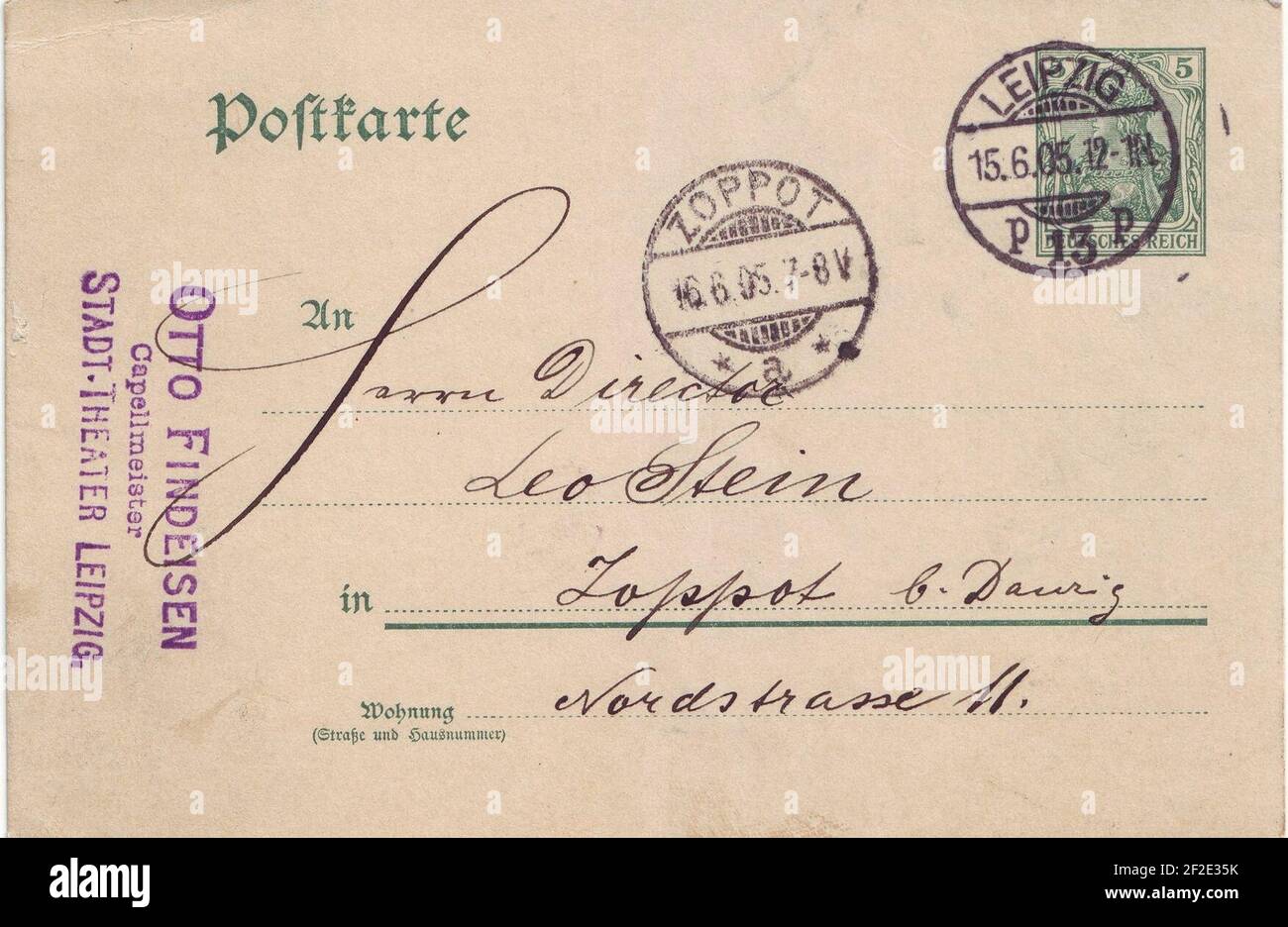 Postcard Germany 1905 Stock Photo - Alamy