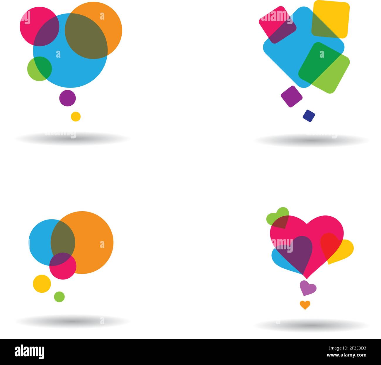Bubble logo template vector icon illustration design Stock Vector Image ...