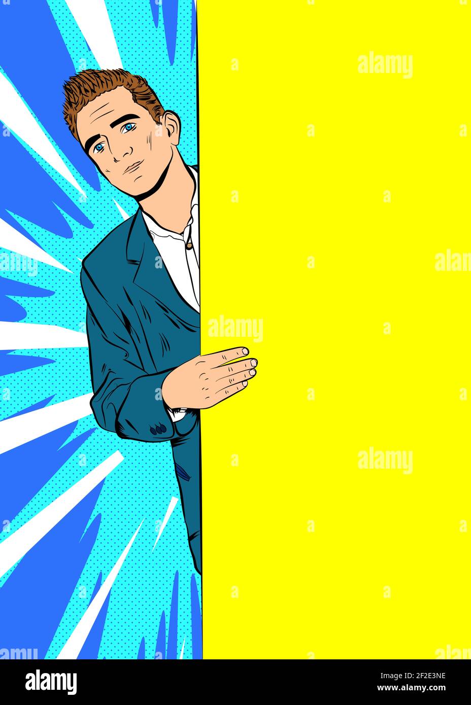 Vintage man with billboard Stock Vector Images - Alamy