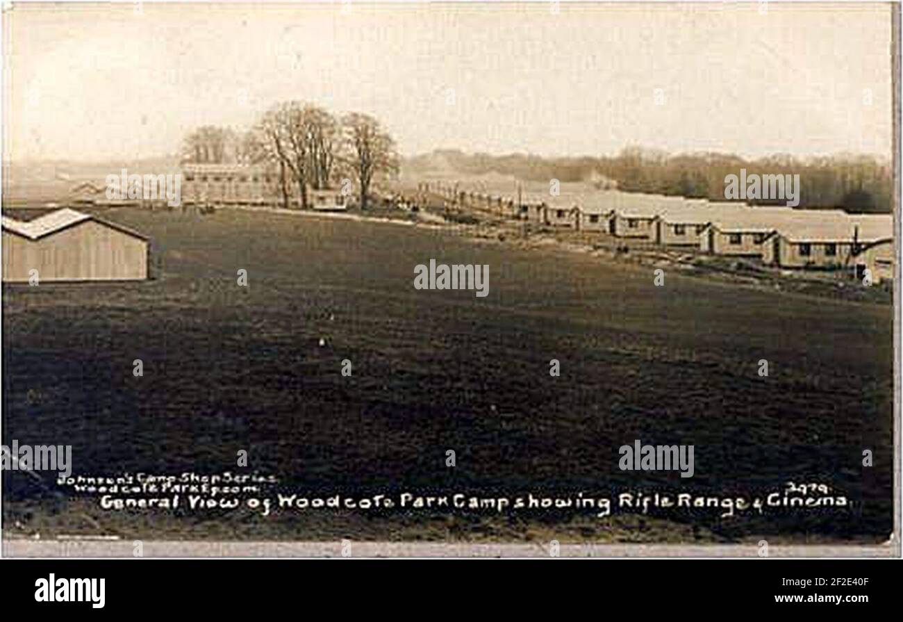 Postcard of Woodcote Park during the First World War - 4 Stock Photo ...
