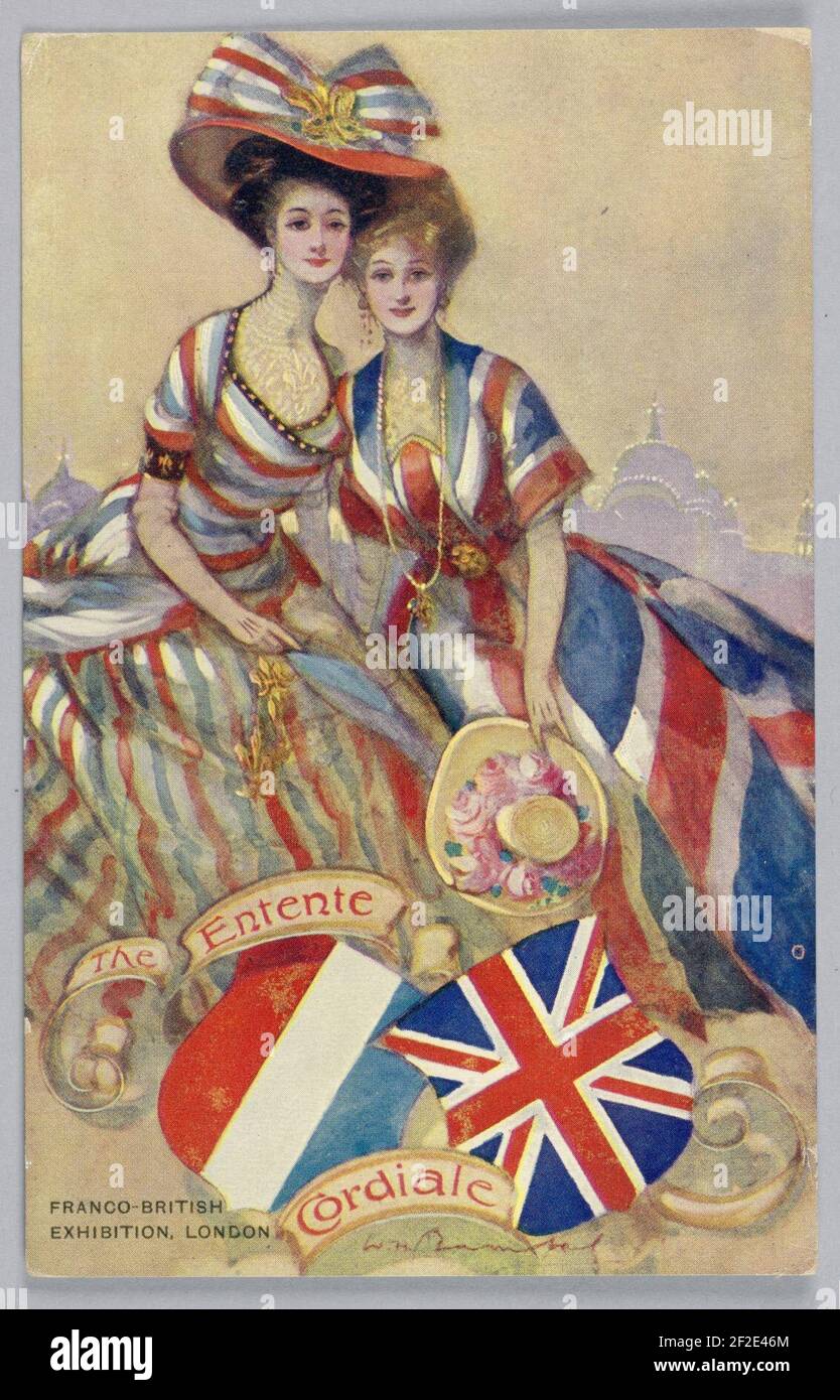 Postcard, Franco-British Exhibition, London, 1908 Stock Photo - Alamy