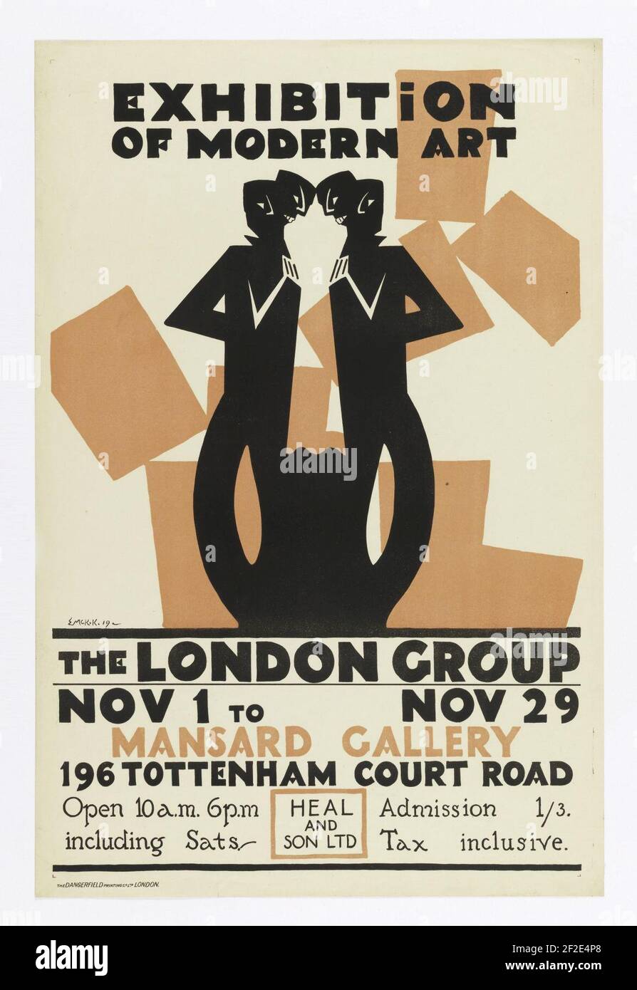 Vintage exhibition poster london hi-res stock photography and images ...