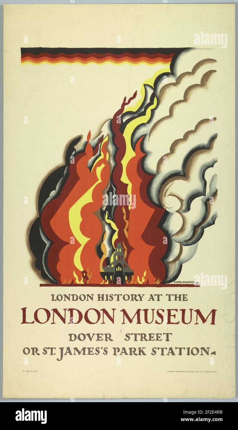 Poster, London History at the London Museum, for London Underground ...