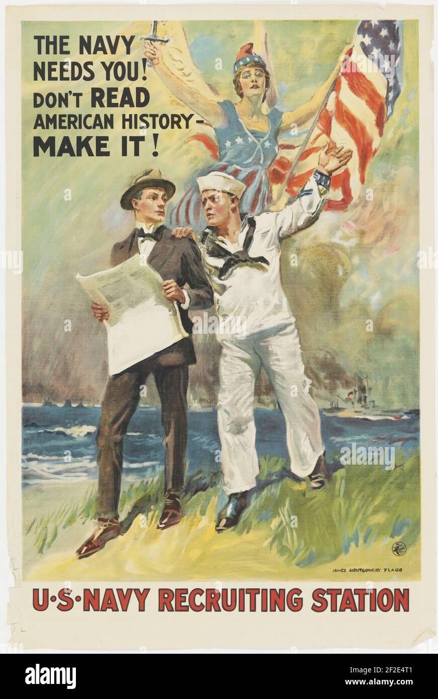 Vintage u s navy poster hi-res stock photography and images - Alamy