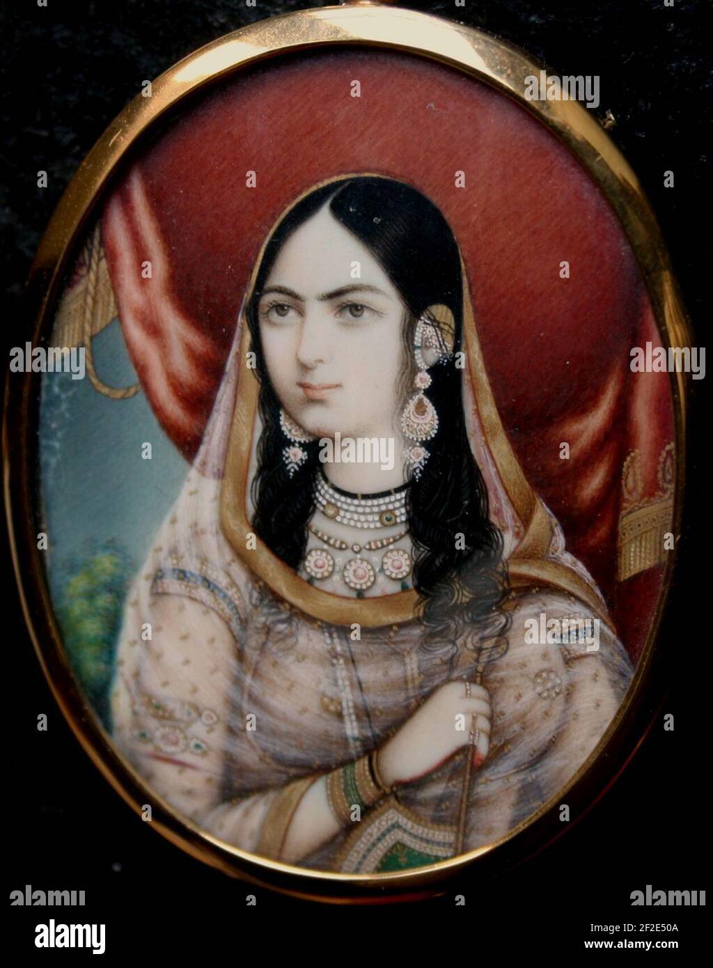 Posthumous portrait of Mumtaz Mahal Stock Photo - Alamy