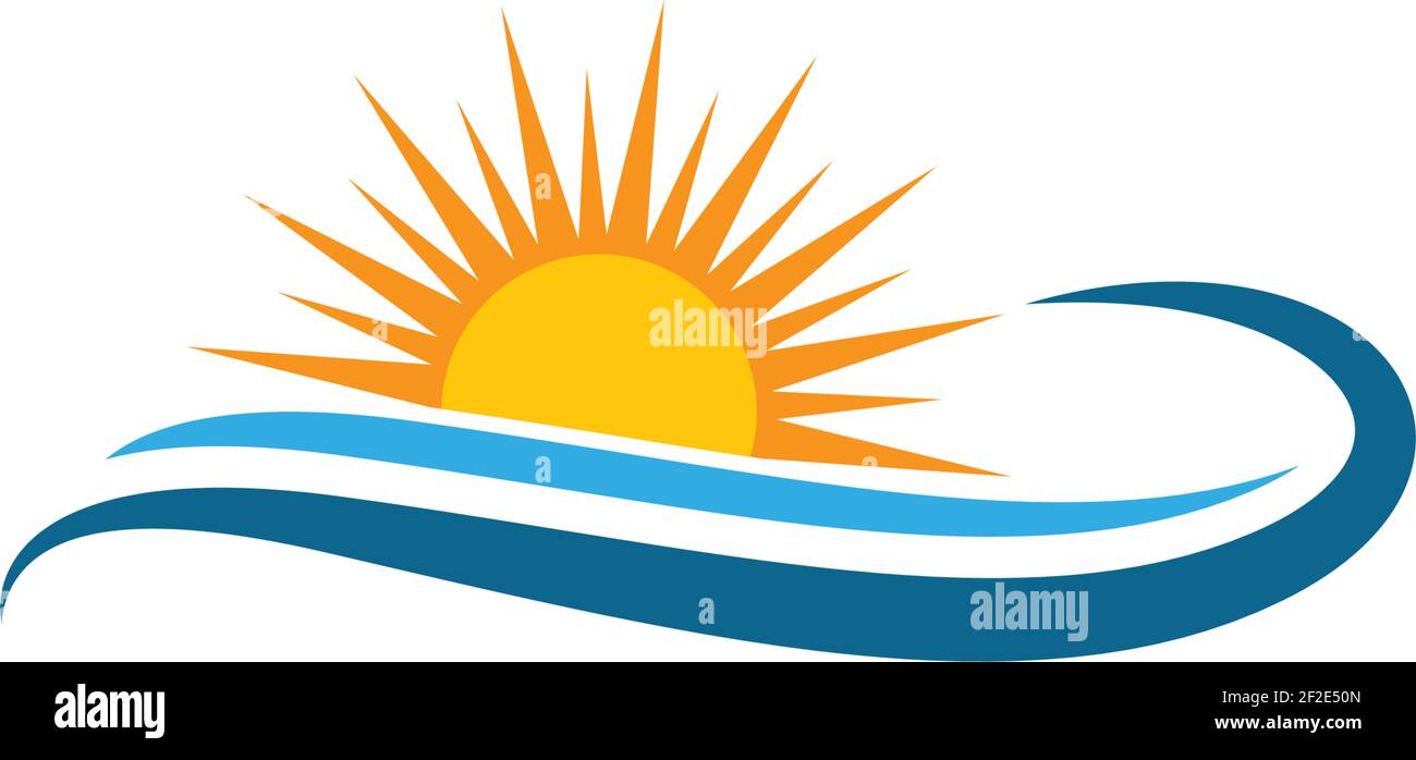Summer logo template vector icon illustration Stock Vector Image & Art ...