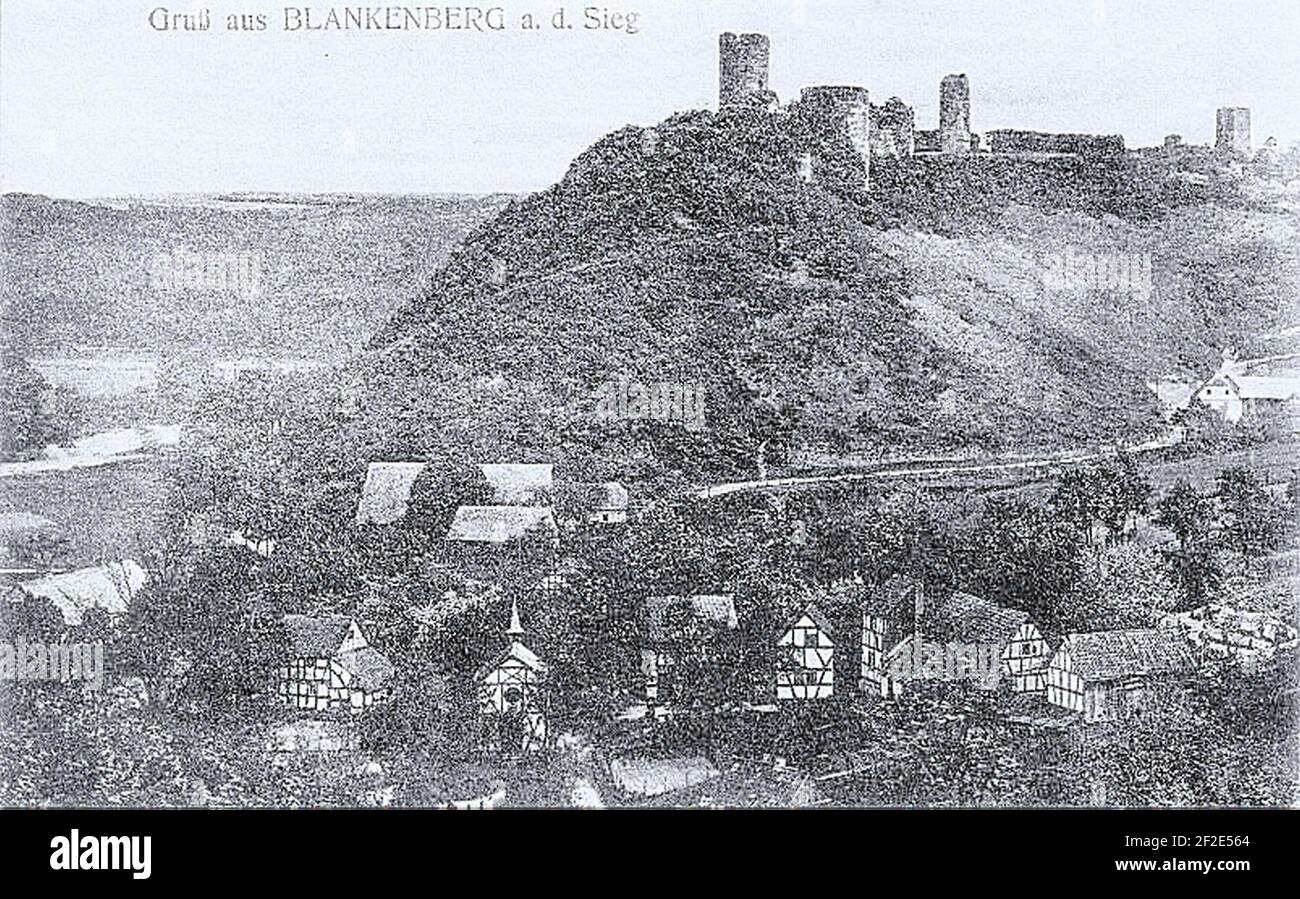 Postkarte Stadt Blankenberg Stock Photo - Alamy