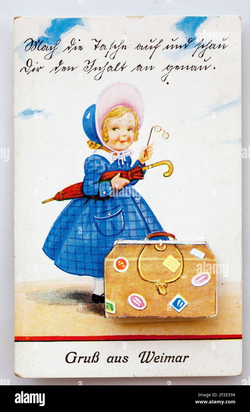 Postkarte Weimar 1941 2 Stock Photo - Alamy