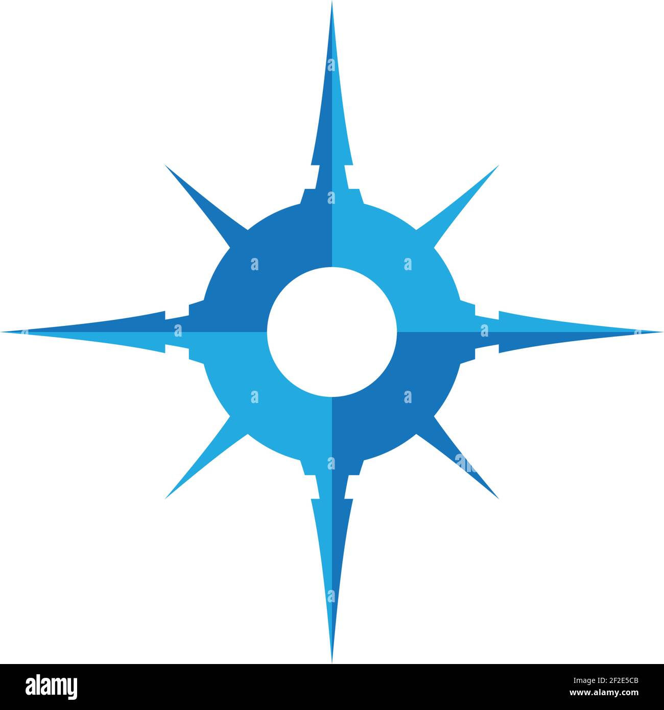 Compass logo template vector icon illustration Stock Vector Image & Art ...