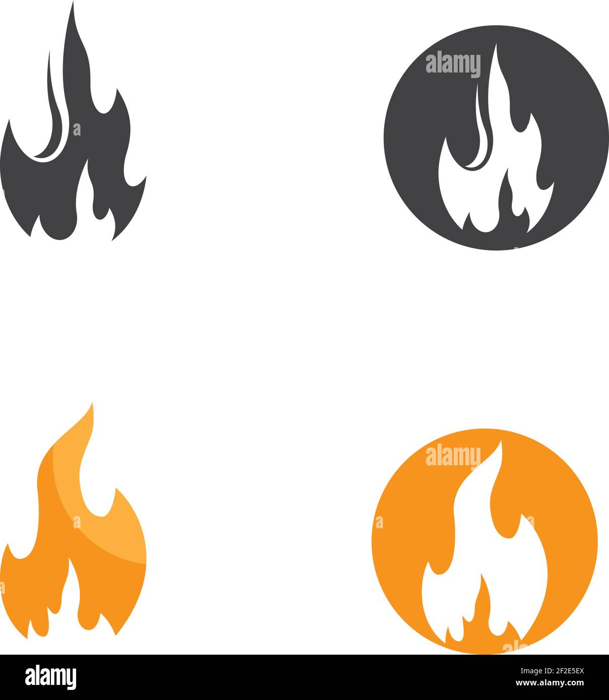 Fire logo template vector icon illustration Stock Vector Image & Art ...