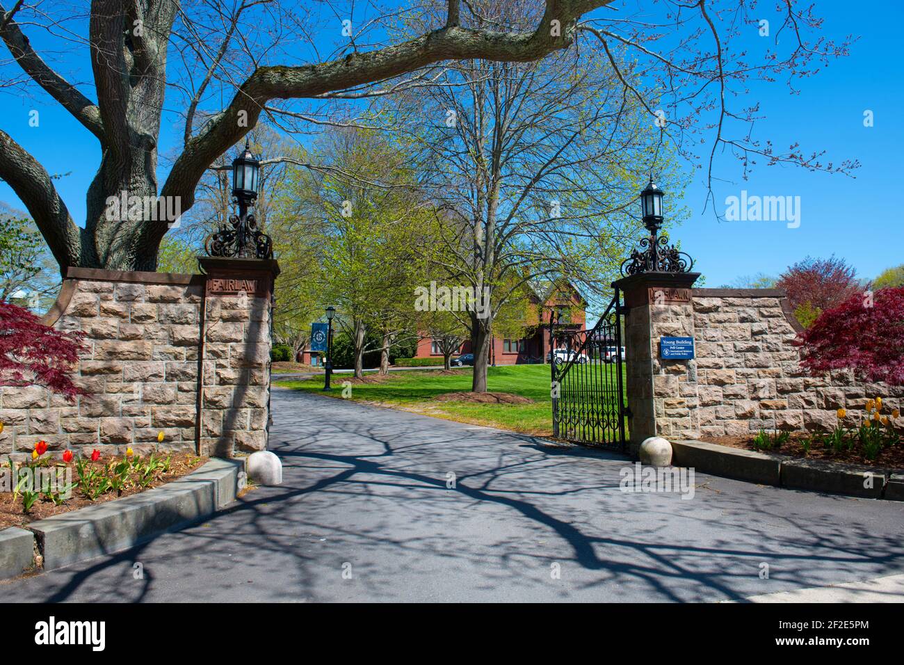 Entrance to Young Building of Pell Center in Salve Regina University in ...