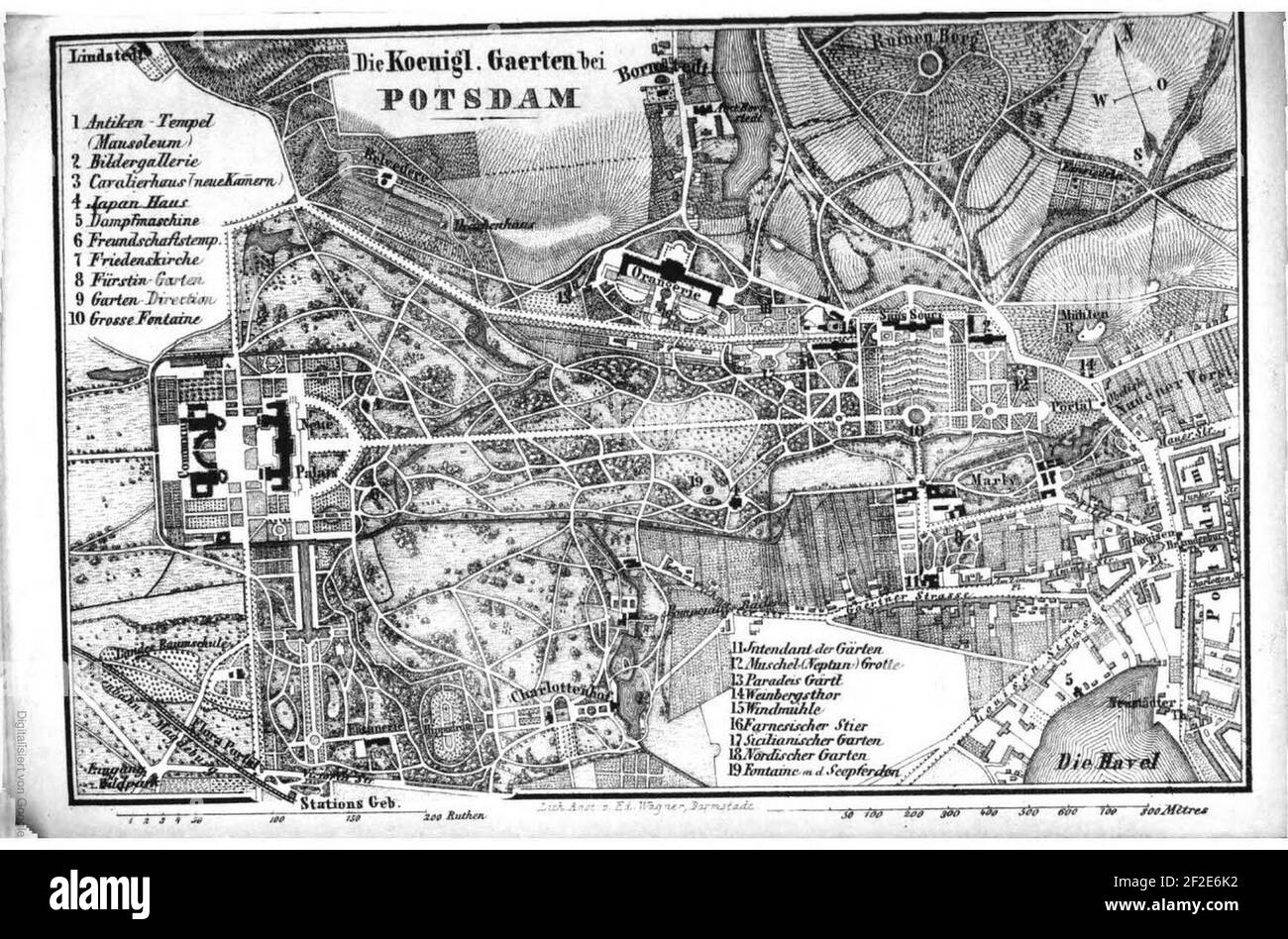 Potsdam map hi-res stock photography and images - Alamy