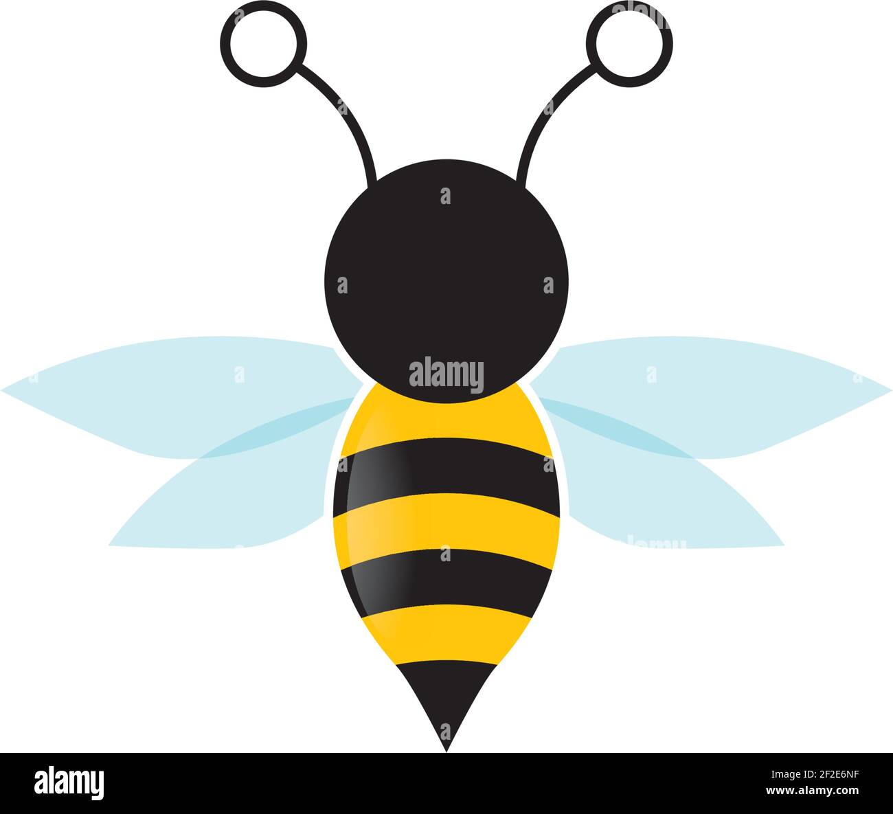Bee logo vector icon illustration design Stock Vector Image & Art - Alamy