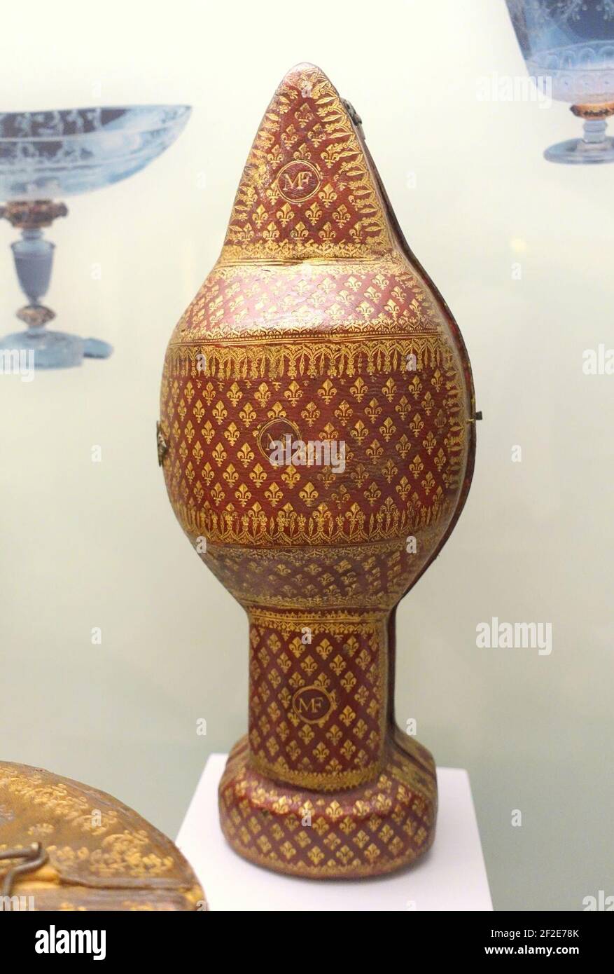 Pottery case, Dauphins of France, leather Stock Photo - Alamy