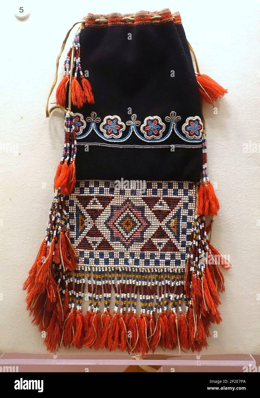 Pouch, Montagnais, collected in 1892 - Native American Stock Photo - Alamy