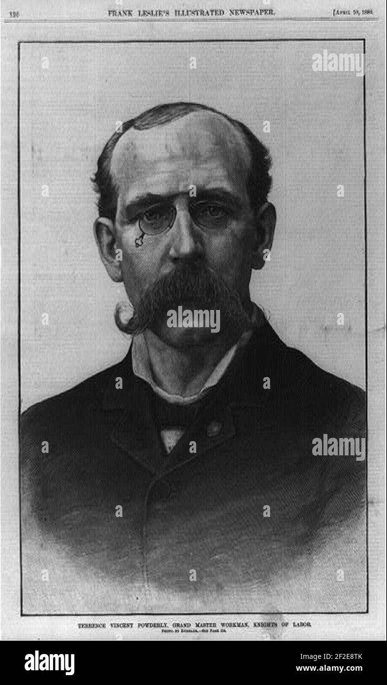 Powderly, Terrence Vincent, head and shoulders, (5 Stock Photo - Alamy