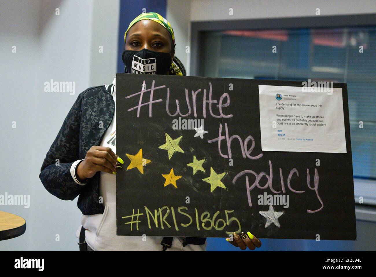 Las Vegas NV, USA. 11th Mar, 2021. No Racism In Schools #1865 committee ...