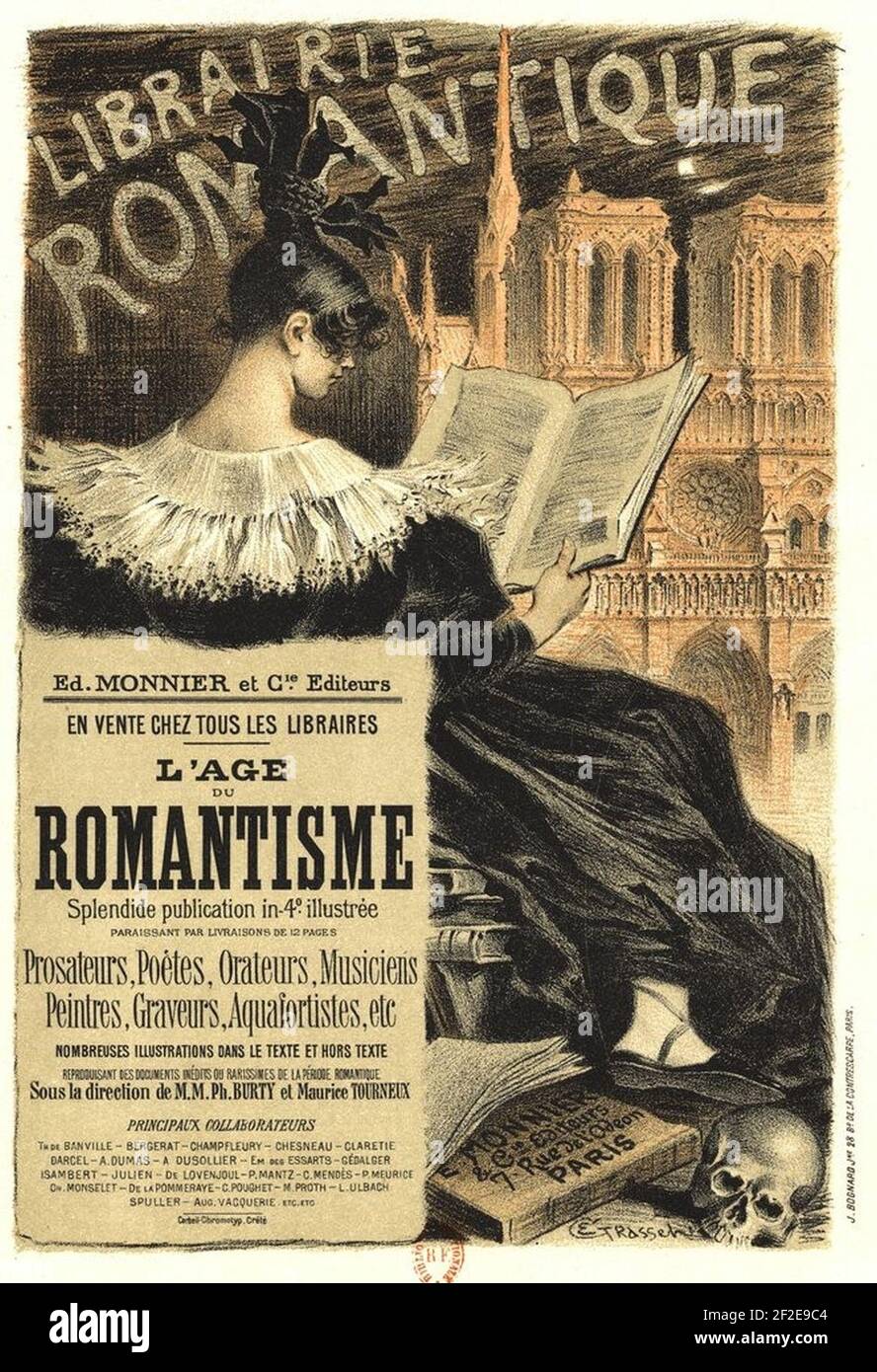 PP D077 poster by grasset for a romances bookstore Stock Photo - Alamy