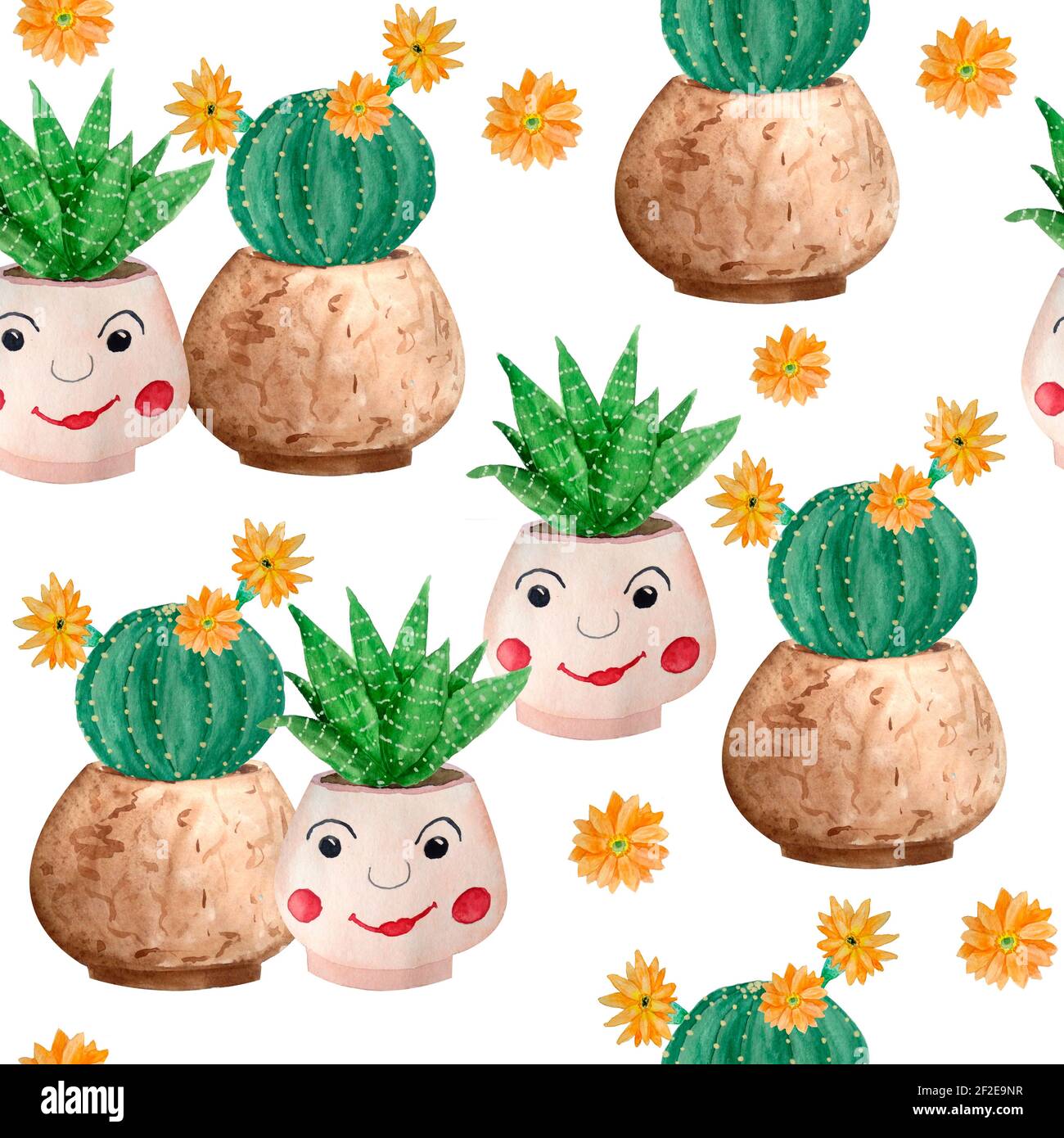 Cacti pots Cut Out Stock Images & Pictures - Alamy