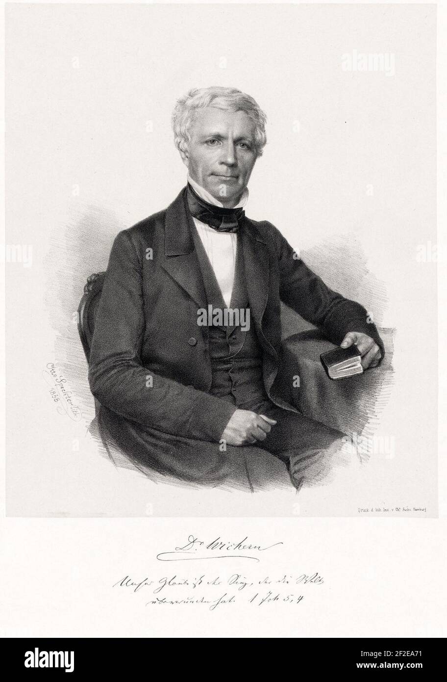 Bildnis von Johann Heinrich Wichern (1858 Stock Photo - Alamy