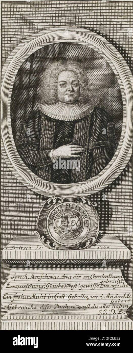 Bildnis von Erdmann Neumeister (1736 Stock Photo - Alamy