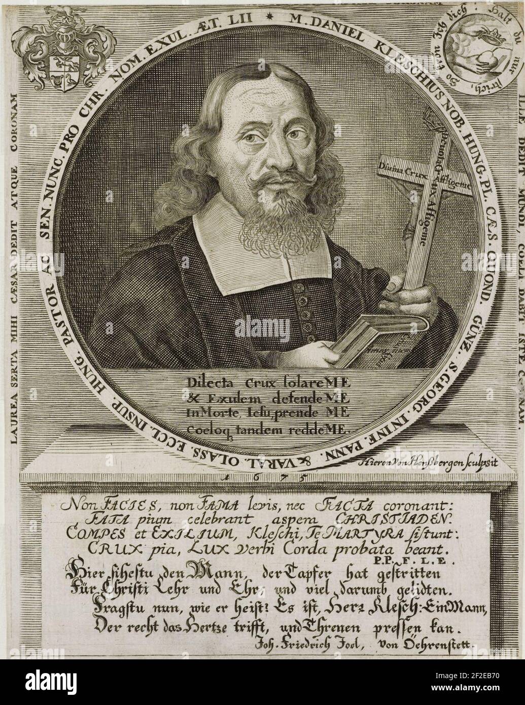 Bildnis von Daniel Klesch (1675 Stock Photo - Alamy
