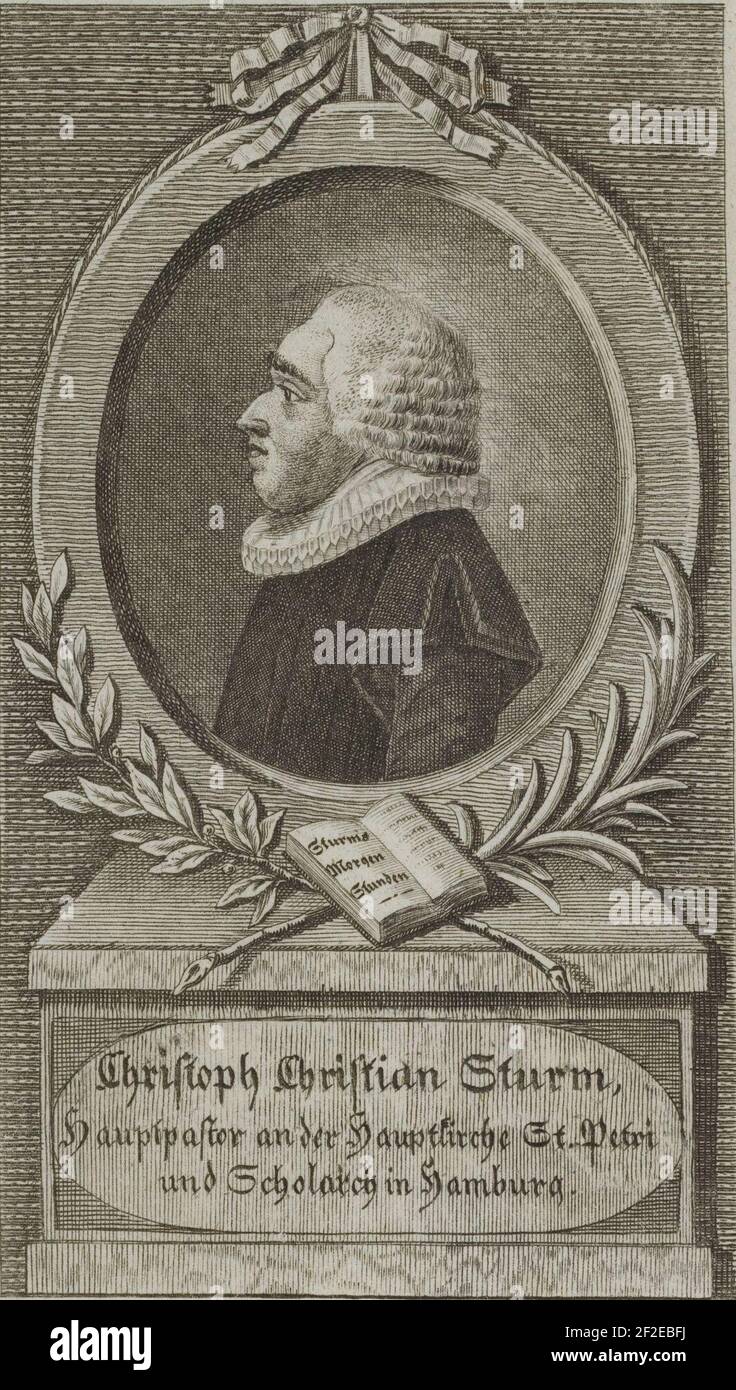 Christoph Christian Sturm, Pastor an der Hauptkirche zu St. Petri und ...