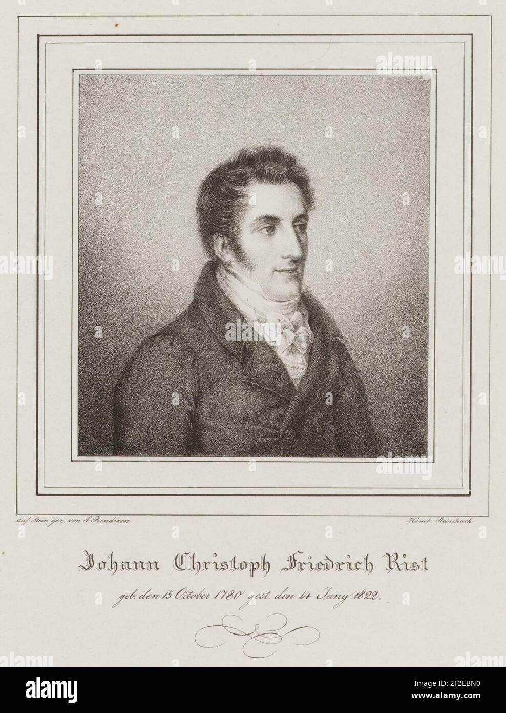 Johann Christoph Friedrich Rist Stock Photo - Alamy