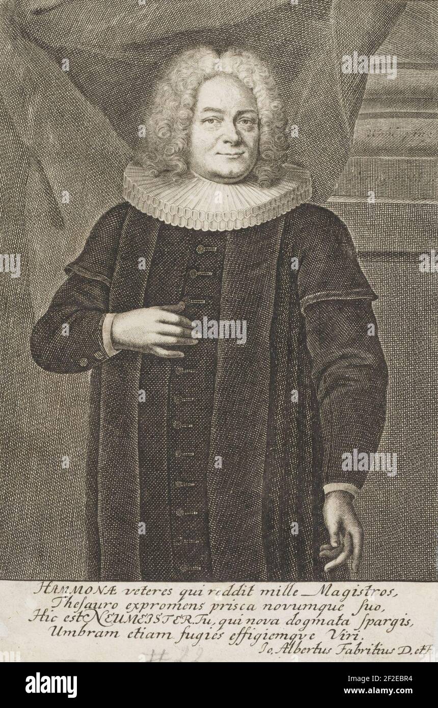 Bildnis von Erdmann Neumeister Stock Photo - Alamy